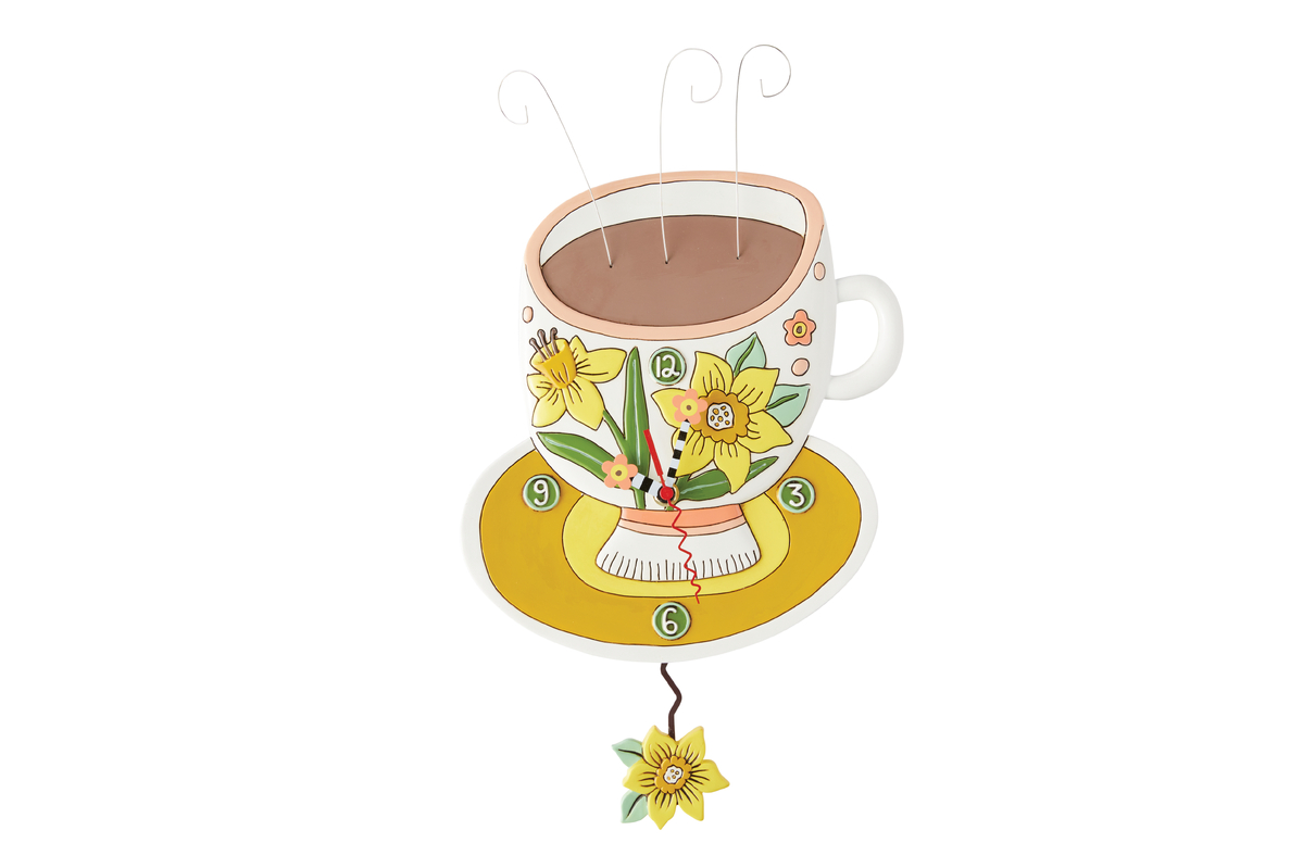 Cuppa Joy Clock - Pendulum Clock - Michelle Allen Designs