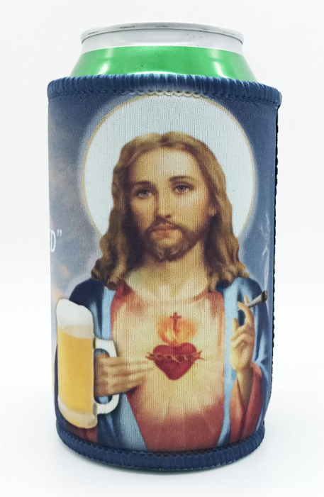 Drunk Christ Stubby Holder - Uncle Reco